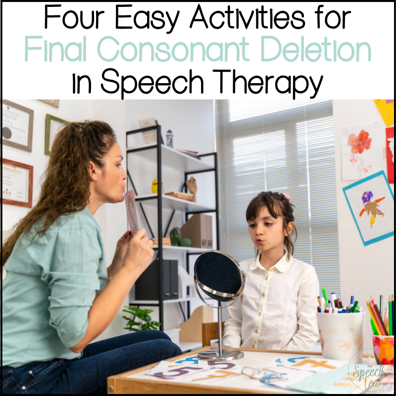 Fun Final Consonant Deletion Activities for Speech Therapy – SpeechTea