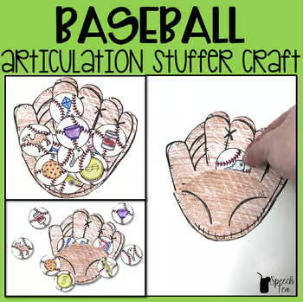 Baseball Articulation Stuffer Craft | Spring Articulation – SpeechTea