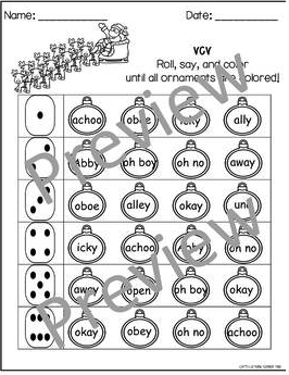 Christmas Apraxia Printables – SpeechTea