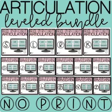 Digital Articulation - Baseline, Screening, Progress Monitoring + Data ...
