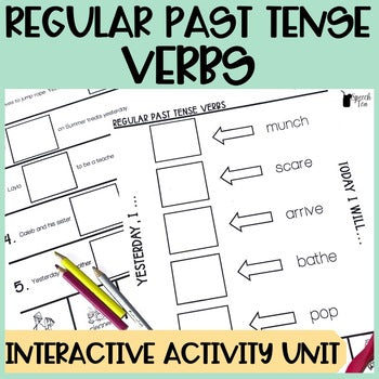 Regular Past Tense Verbs Interactive Language Unit – SpeechTea