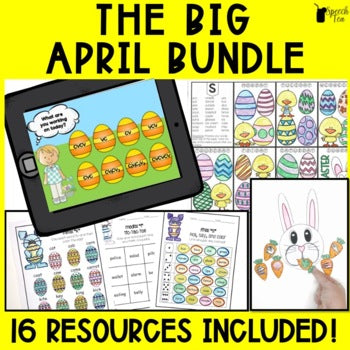 The Big April Bundle for Speech Therapy – SpeechTea