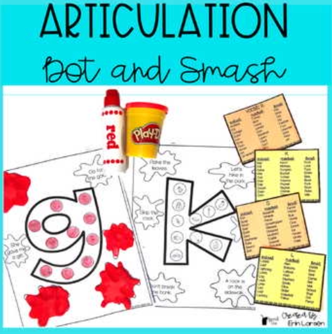 Articulation Activity-Dot and Smash Mats – SpeechTea