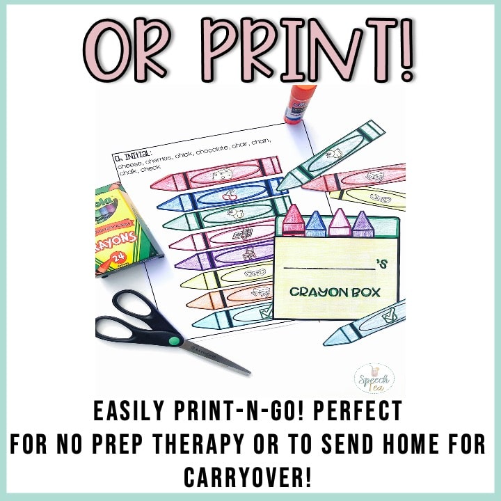 Back to School Articulation Stuffer Craft – SpeechTea