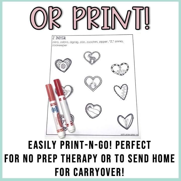 Valentine's Day Articulation Stuffer Craft – SpeechTea