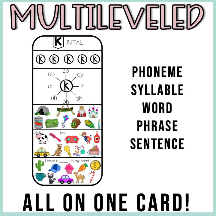 Articulation Drill Cards: Multi-leveled in All Positions – SpeechTea