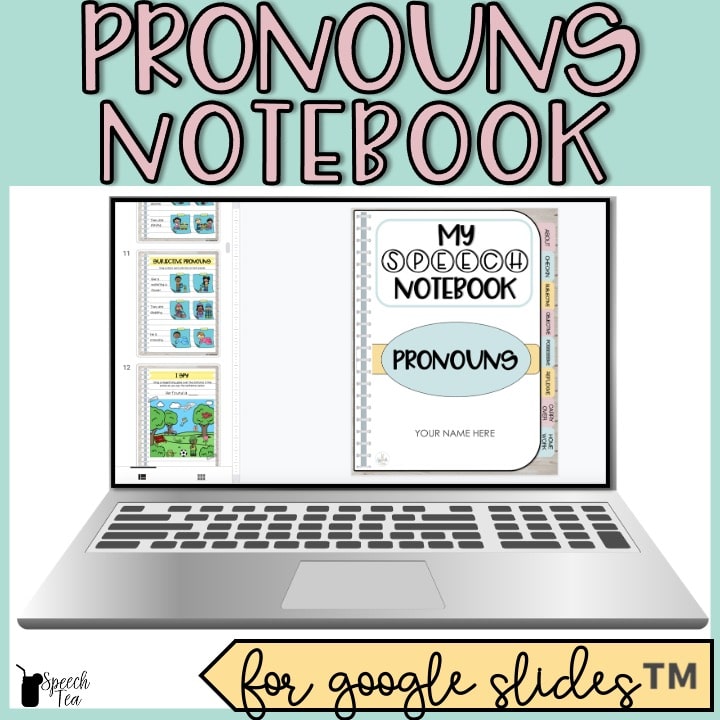 Pronouns Digital Interactive Notebook – SpeechTea