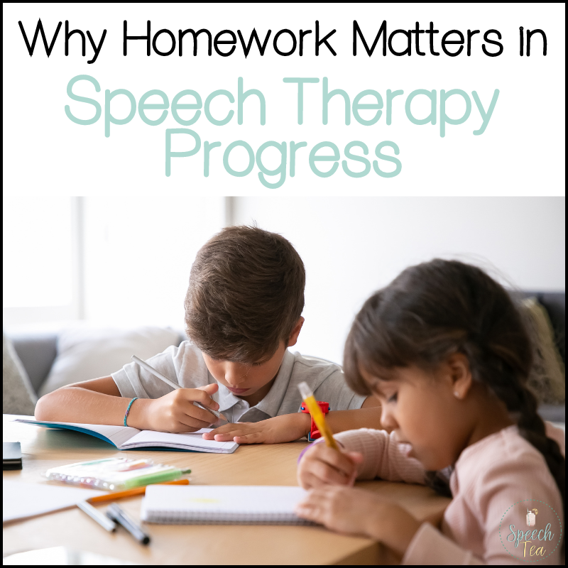 Why Homework Matters in Speech Therapy Progress – SpeechTea