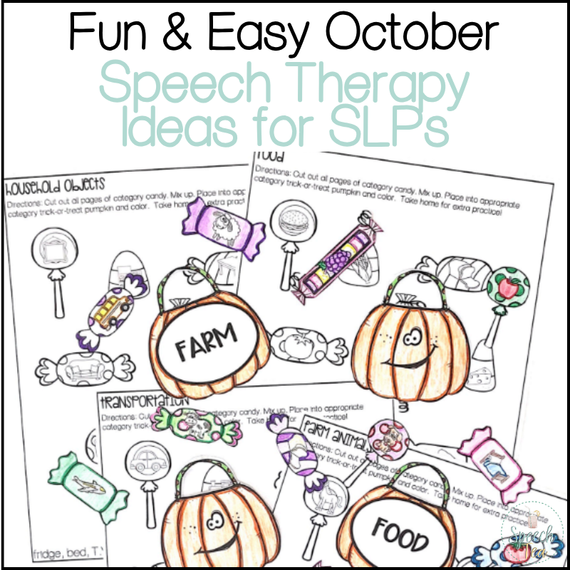 October Speech Therapy Ideas for SLPs – SpeechTea