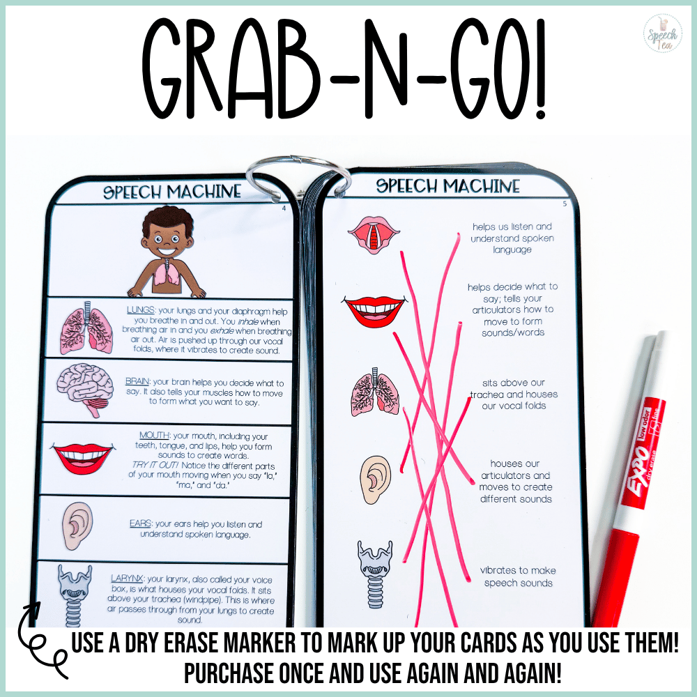 PHYSICAL Fluency Drill Card Activities for Speech Therapy – SpeechTea