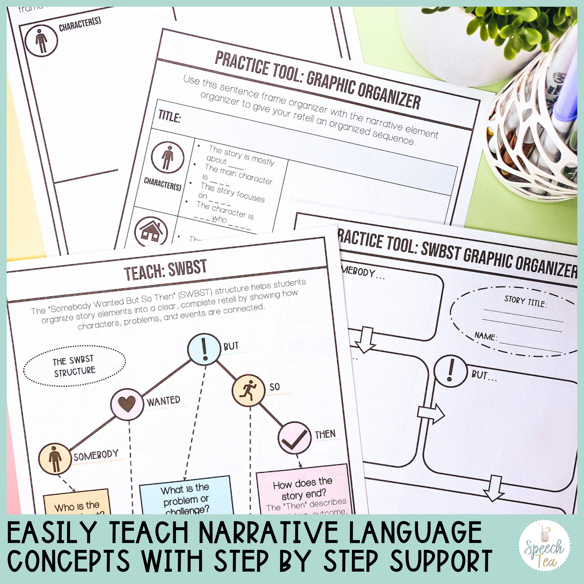 Narrative Retell Teach and Practice for Speech Therapy – SpeechTea