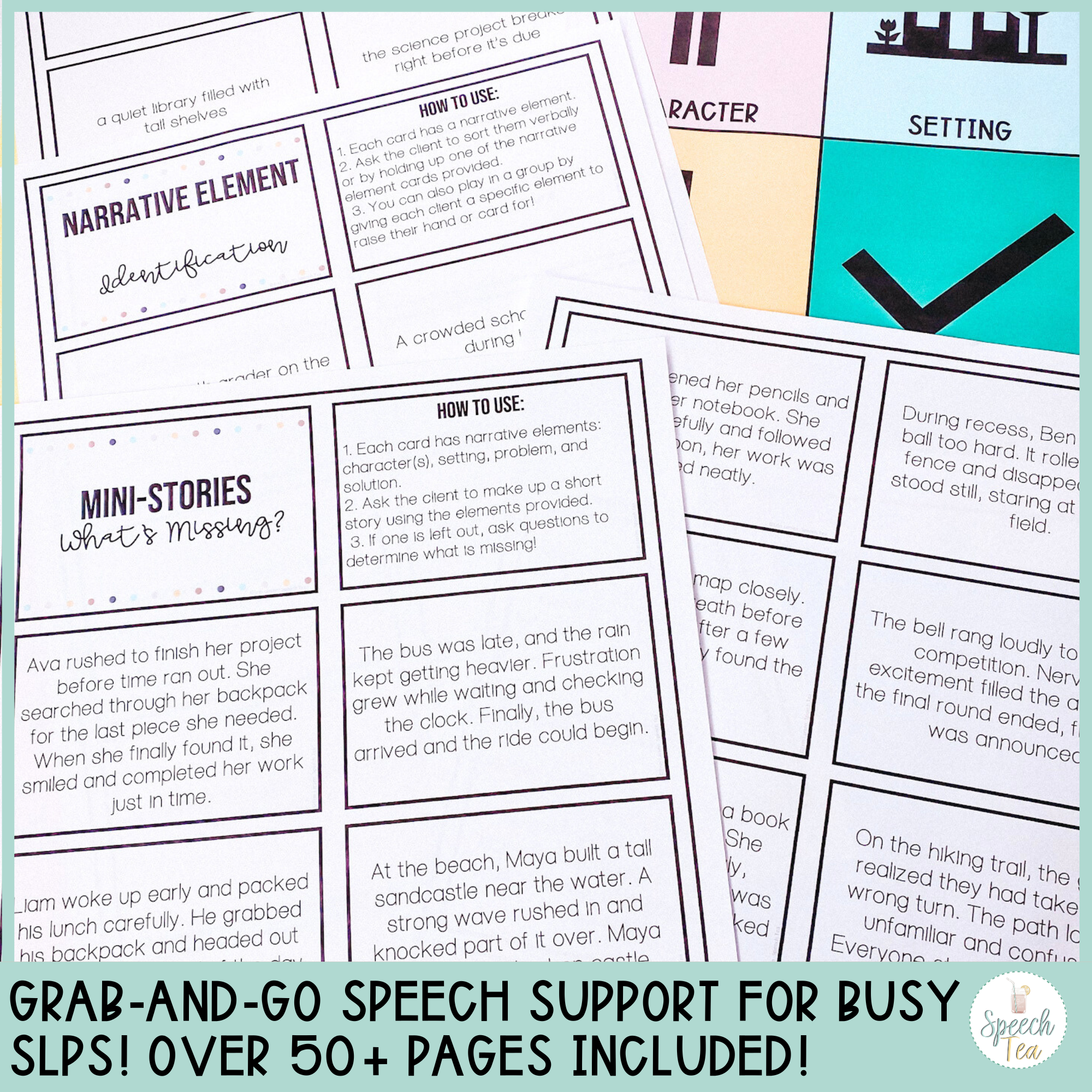 Narrative Retell Teach and Practice for Speech Therapy – SpeechTea
