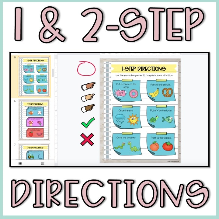 Following Directions Digital Interactive Notebook – SpeechTea