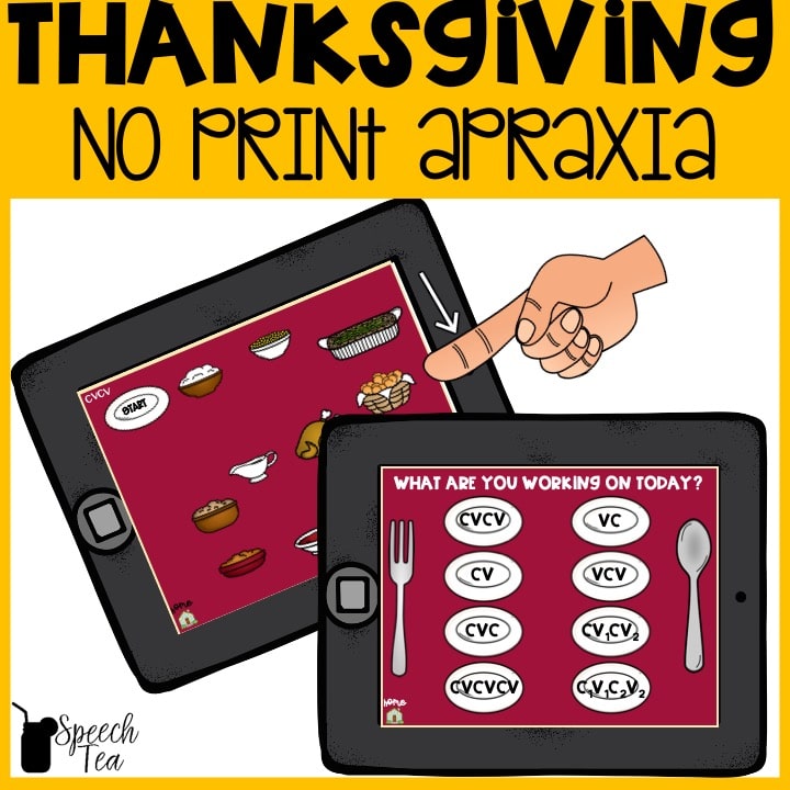 No Print Thanksgiving Apraxia – SpeechTea
