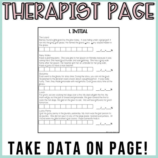 R and L Articulation Stories – SpeechTea