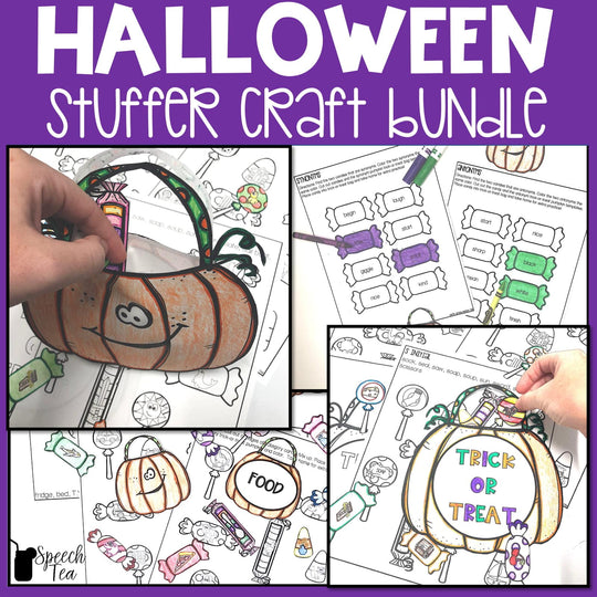 Halloween Speech Therapy Stuffer Craft Bundle – SpeechTea