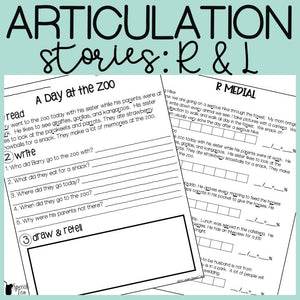 R and L Articulation Stories – SpeechTea