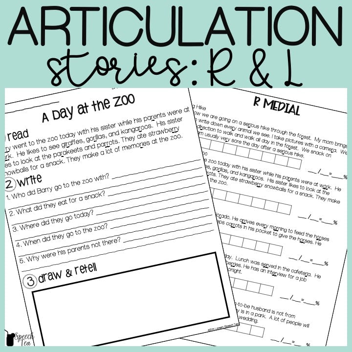 R and L Articulation Stories – SpeechTea